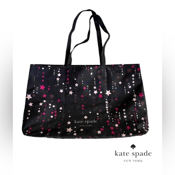 kate spade | Bags | Kate Spade Large Fabric Polka Dot Stars Tote | Poshmark